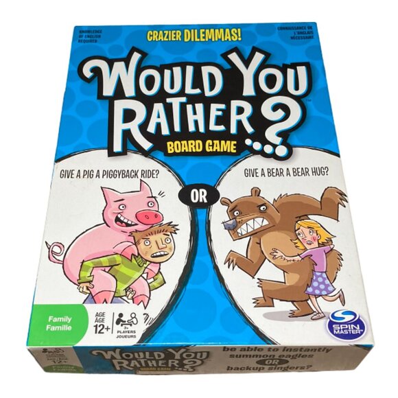 Spin Master | Games | Would You Rather Board Game Crazier Dilemmas By ...